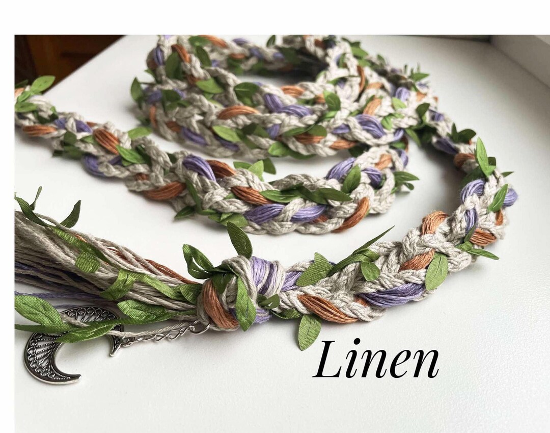 Natural LINEN Handfasting Cord, Rustic Cord for Wedding, Custom Linen ...