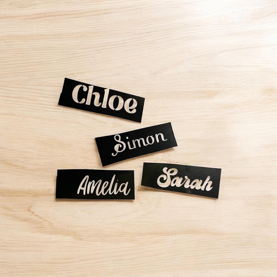 Custom Name Vinyl Stencil, Vinyl Etching Stencils, Glass Etching ...