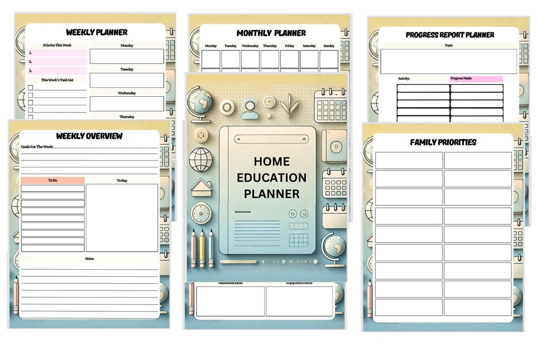 Printable Home Education Planner UK, Home Ed Organiser, Home Education ...