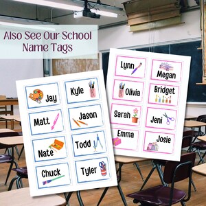 Music Name Tags Template to Edit in Canva, Classroom Music Labels for ...