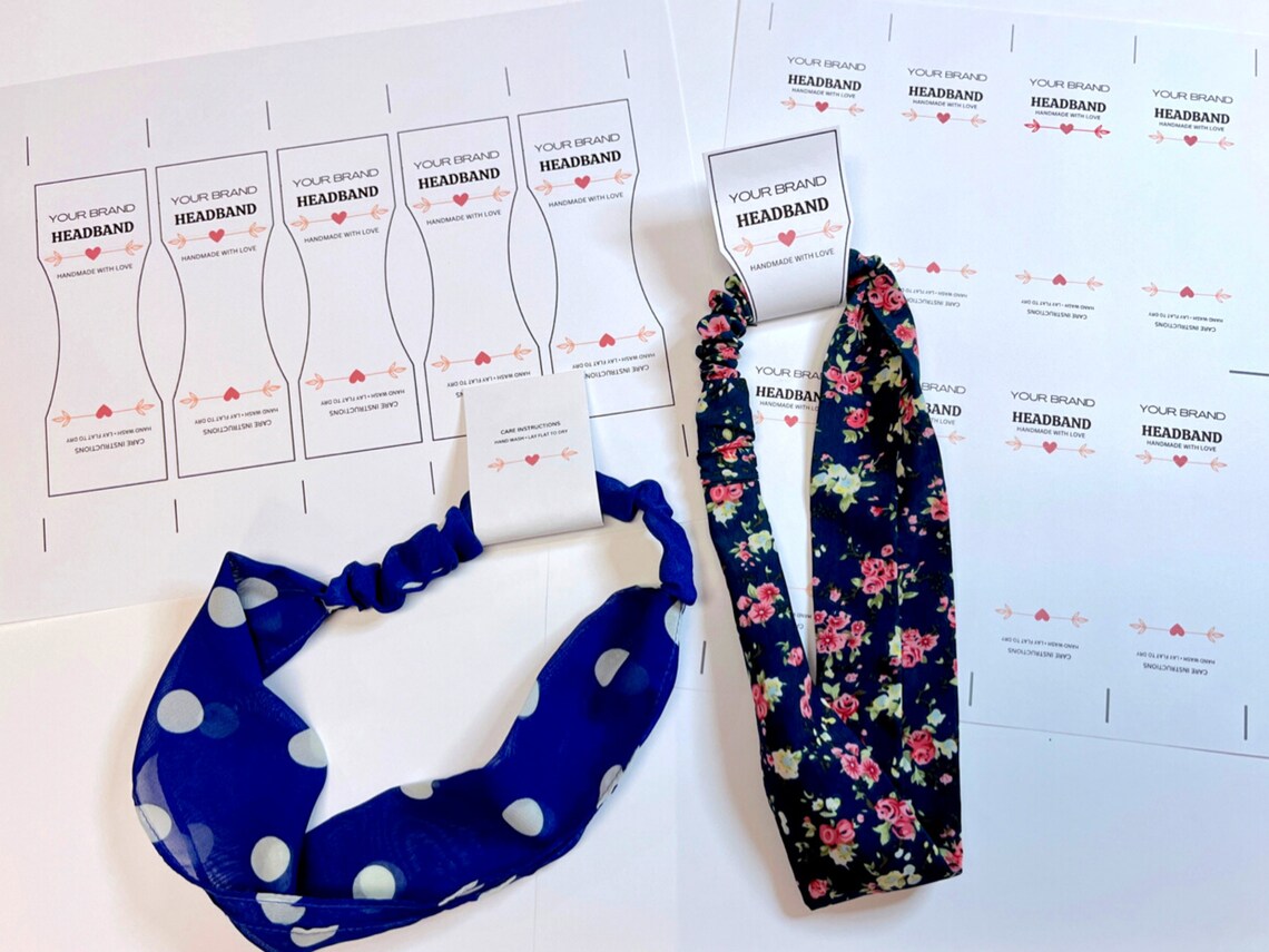 Printable Scrunchies Tags to Edit Instant Download - Customize Tag for ...