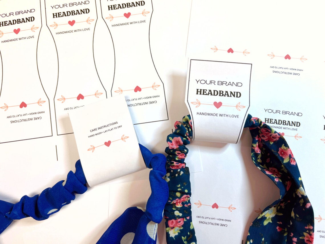 Printable Scrunchies Tags to Edit Instant Download - Customize Tag for ...