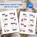 Music Name Tags Template to Edit in Canva, Classroom Music Labels for ...