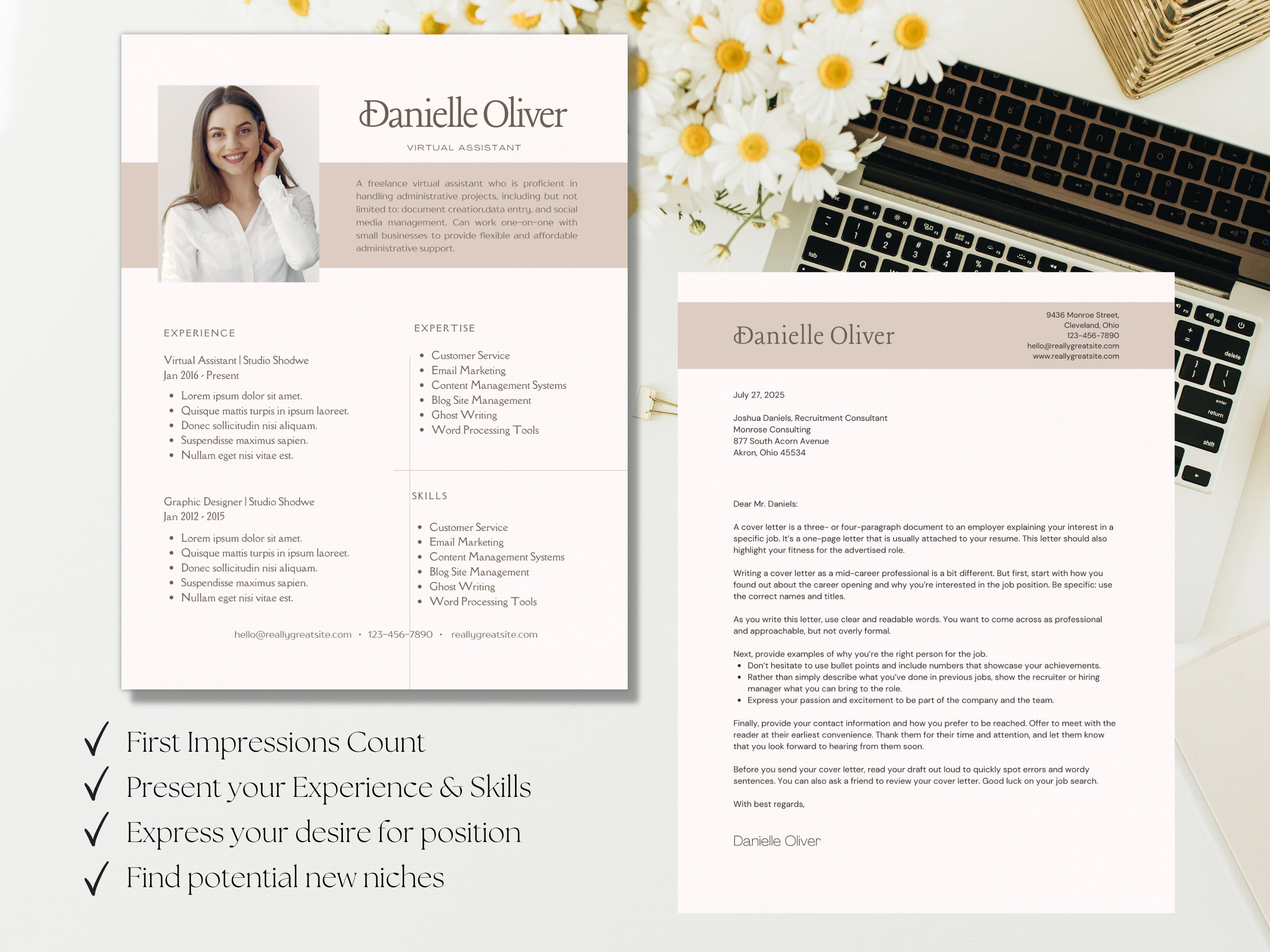 Resume Bundle of 6 Plus Cover Letter Canva Template Digital Download - Etsy