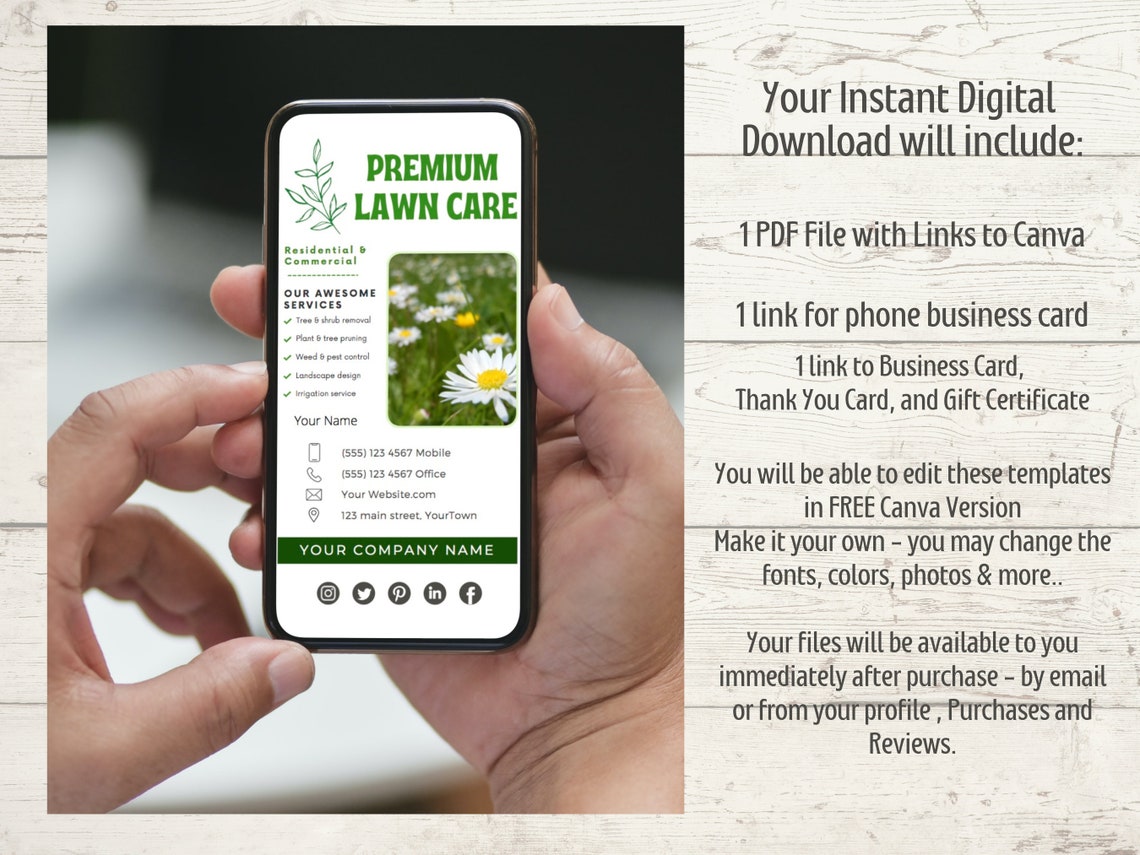 Lawn Care Commercial Flyer With Tear-off Phone Numbers, Landscaping ...