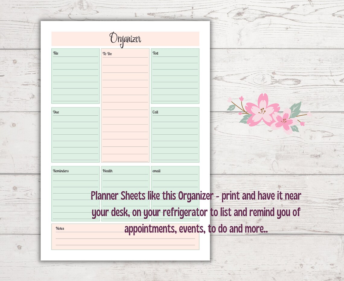 Monthly, Weekly, Daily Plan Sheets Quick and Easy Organizing A4, A5 Pdf ...