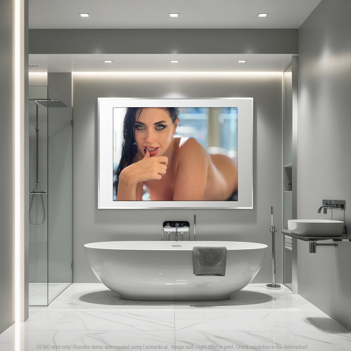 Seduction I - Photography of a Woman Lying on a Bed - Etsy