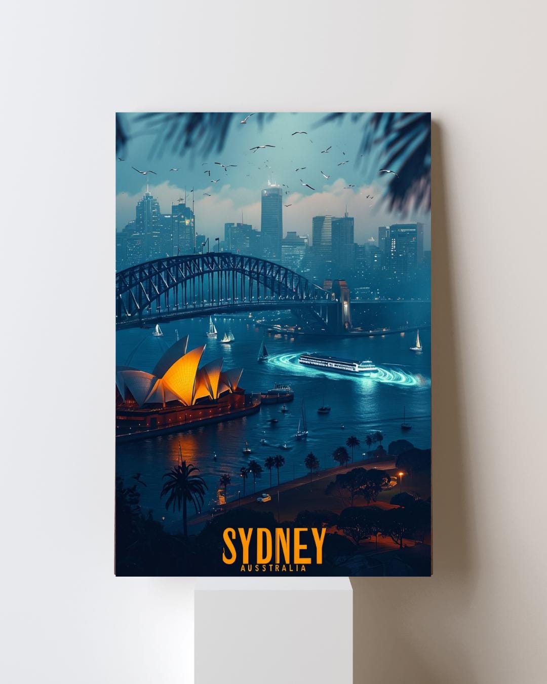 Sydney Art Prints, Sydney Skyline Print, Sydney Harbour Art, Sydney ...