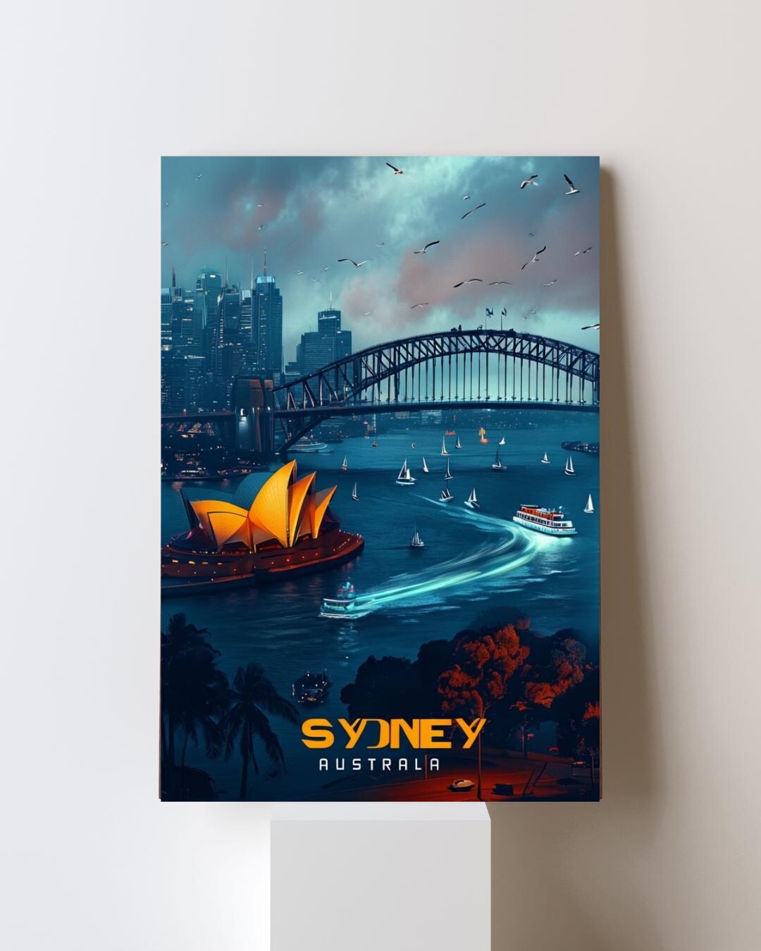 Sydney Art Prints, Sydney Skyline Print, Sydney Harbour Art, Sydney ...