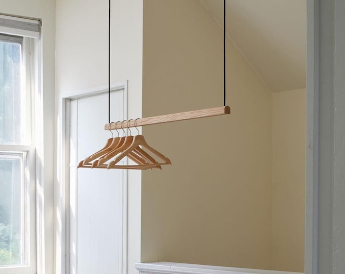 Height Adjustable Ceiling Clothing Rack - Etsy