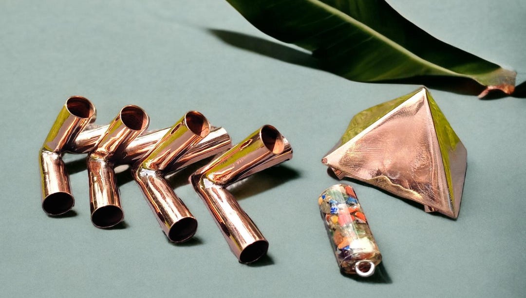 16 MM Copper Meditation Giza Pyramid Kit Without Copper Main Pipes With ...