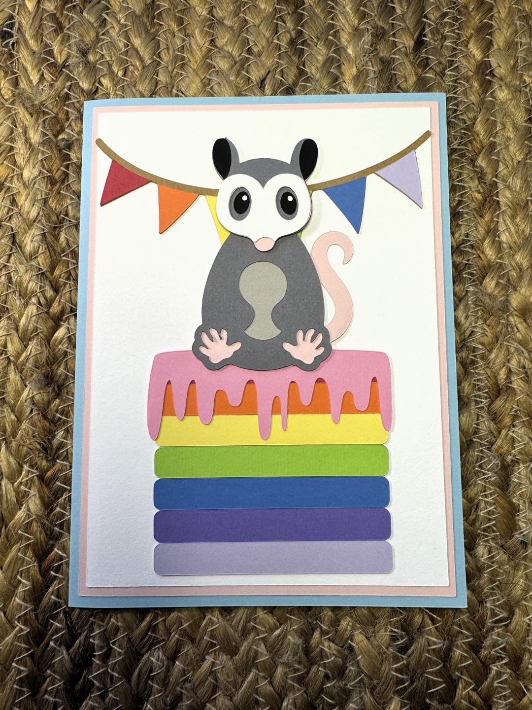 Possum/opossum Birthday Card - Etsy