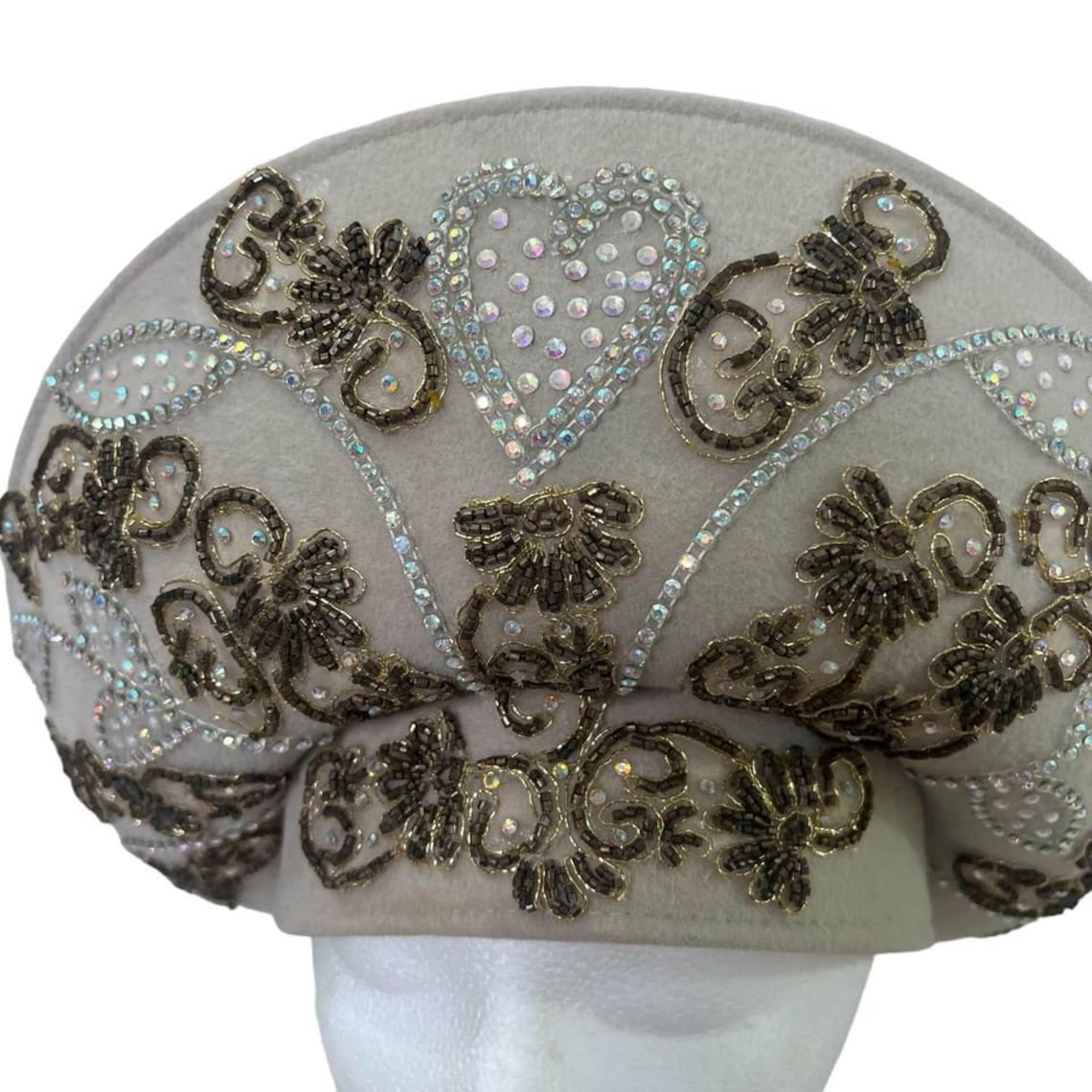 Vintage George Zamau'l Couture Rhinestone Derby Church - Etsy