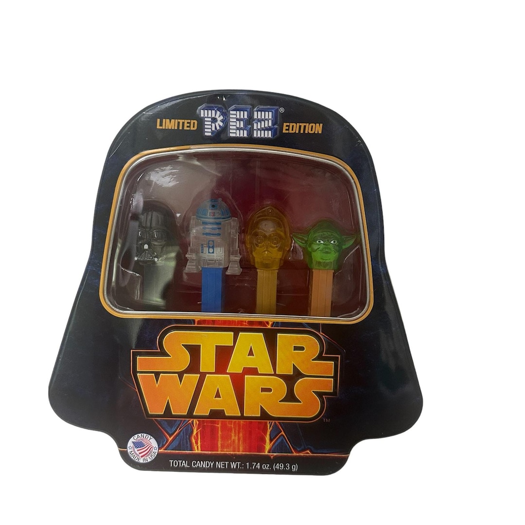 Vintage Y2K Limited Edition Star Wars Pez Dispensers in Collector Tin ...