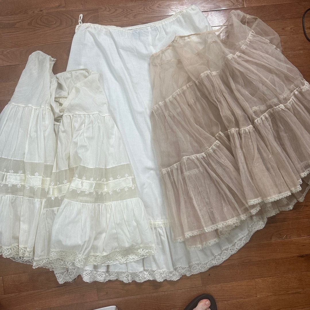 Vintage Lot of 3 Petticoats for Repair Costume Upcycle - Etsy