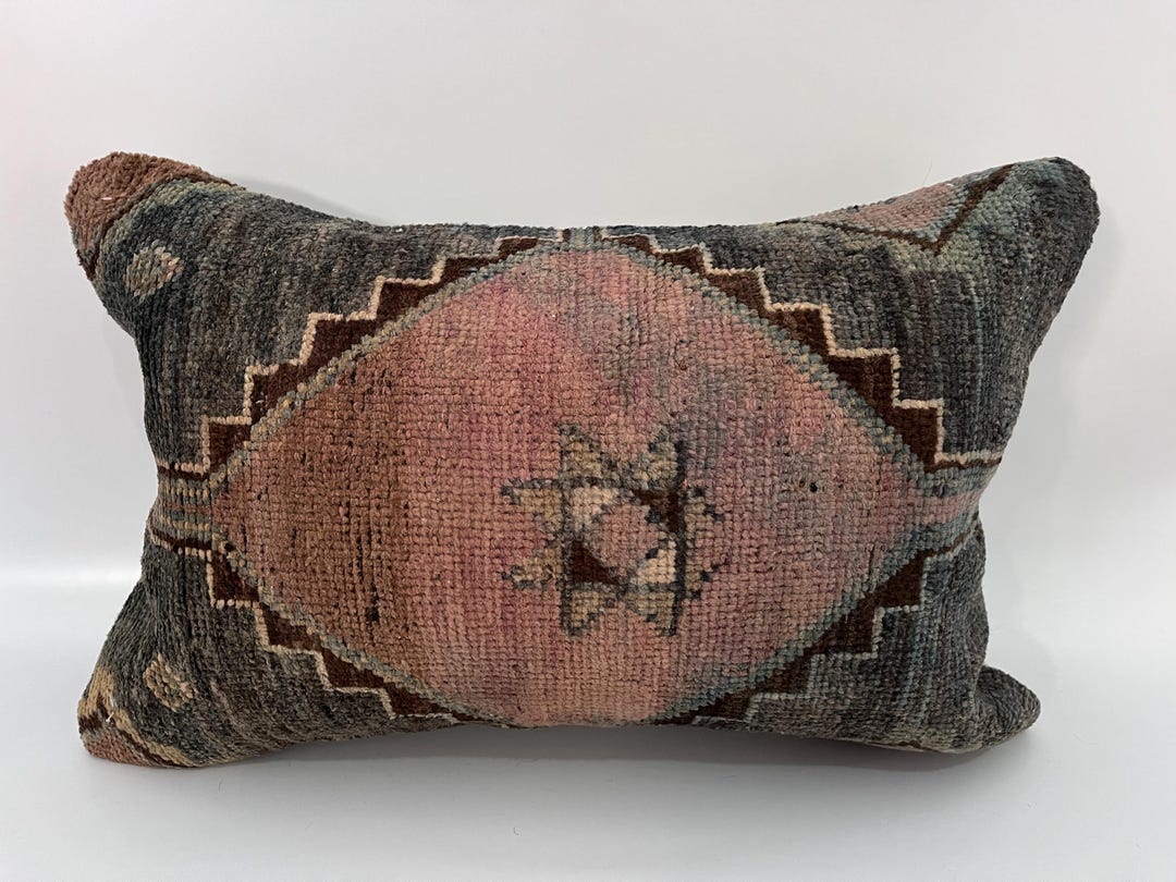 16x24 Lumbar Turkish Pillow, Vintage Pillow, Morrocan Pillow, Suzani ...