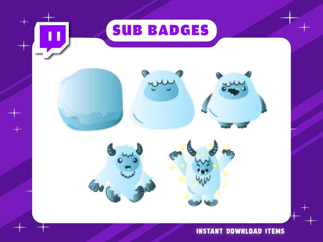 Twitch Sub Badges, Big Foot Sub Badges, Twitch Badges, Sub Badges ...