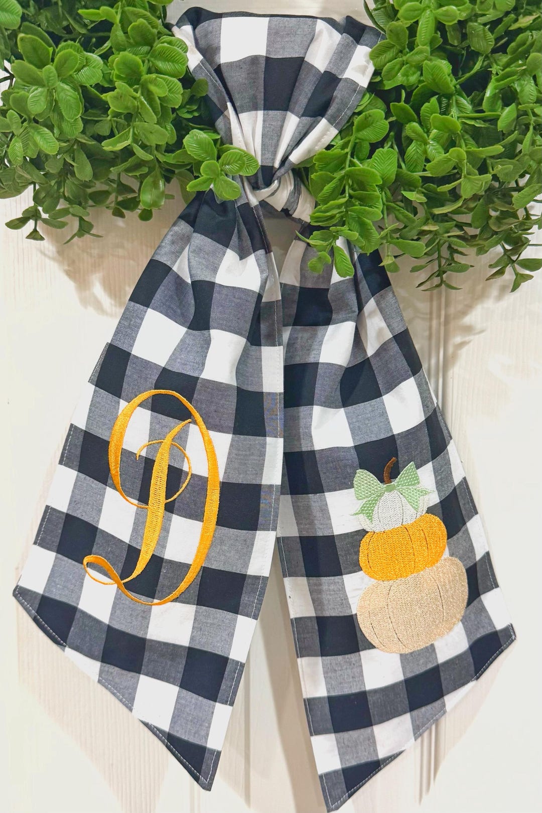 Pumpkin Topiary With Bow: Southern/grandmillenial/fall/bow/preppy ...
