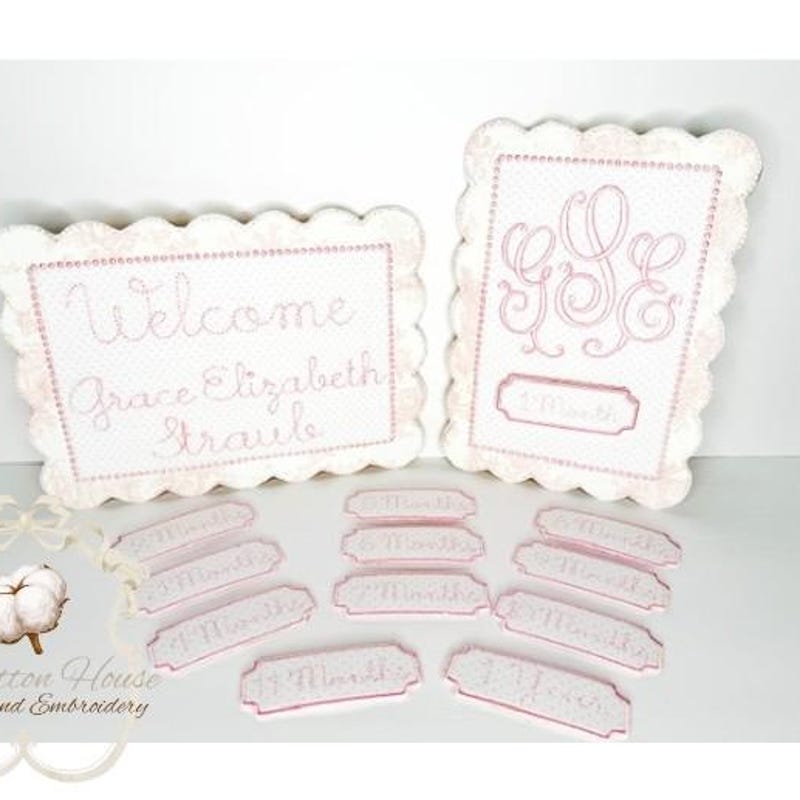 Welcome Embroidery - Etsy