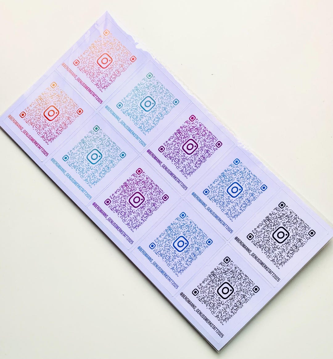 Instagram QR Code Stickers, Social Media Stickers, Advertising, 10 ...
