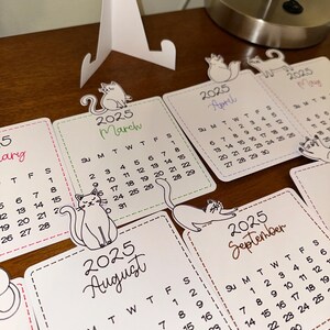Cat Desk Calender - Etsy