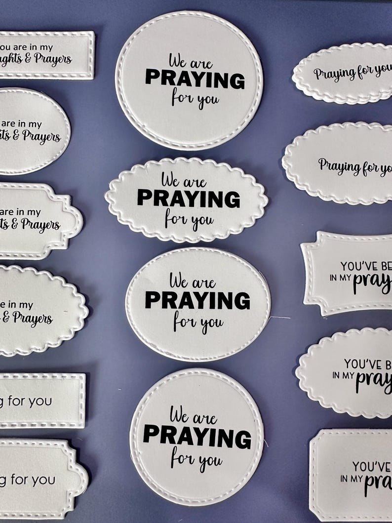 Prayer Sentiments/ephemera/cards/junk Journals (12 per Set) - Etsy