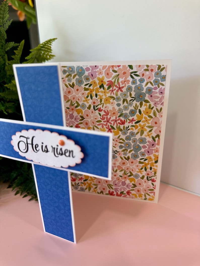 Handmade Pop-up Cross Easter Cards: "he is Risen" Set (3) - Etsy