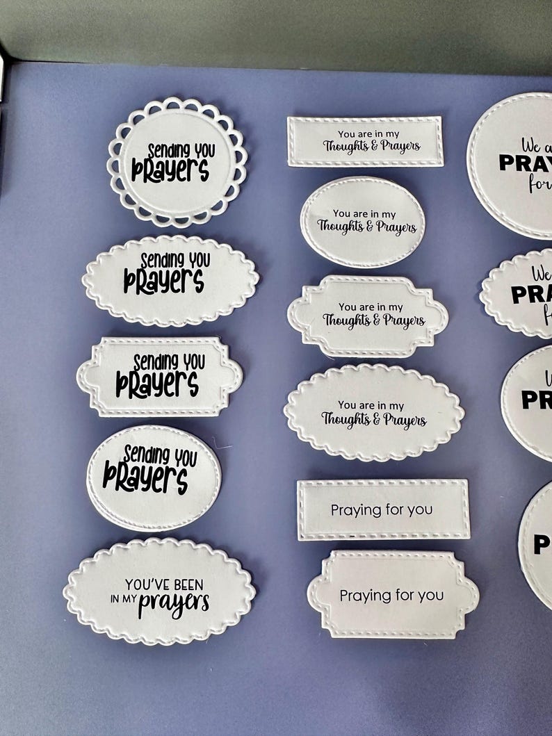Prayer Sentiments/ephemera/cards/junk Journals (12 per Set) - Etsy