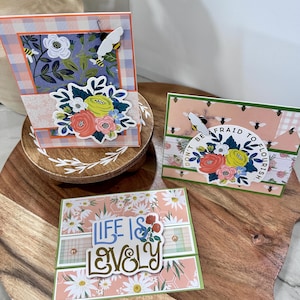 3 Handmade Bee Design Cards With Envelopes. Beautiful Design, Heavy ...