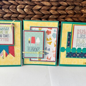 3 Summer Fun Bright and Fun Cards With Cute Sayings, Great for Any ...