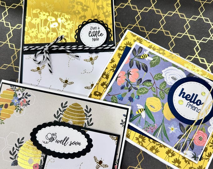 Friendship Cards, Set of 3, All Different Designs and Sentiments. Great ...