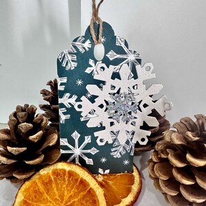 Christmas Snowflake Gift Tags. Set of 12 Beautifully Decorated Tags ...