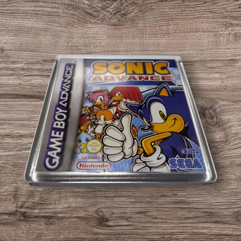 Gameboy Sonic Advance - Retro Gaming Box Art Coasters - Etsy