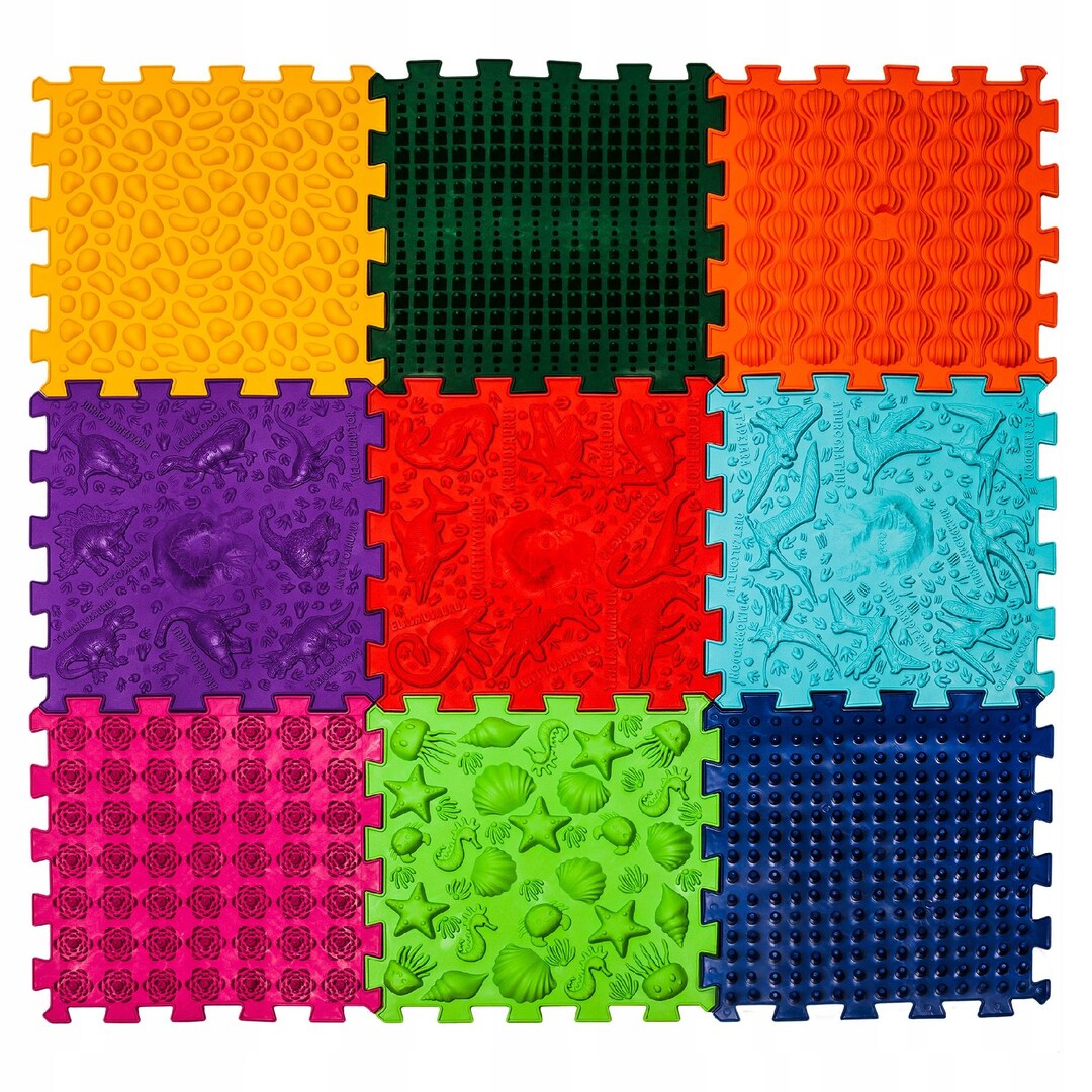 Sensory Foot Massage Mat Dinosaurs 9 Elements - Etsy