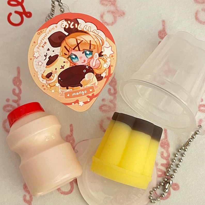 Vocaloid X Sanrio Squishy Jelly Pudding Keychains - Etsy