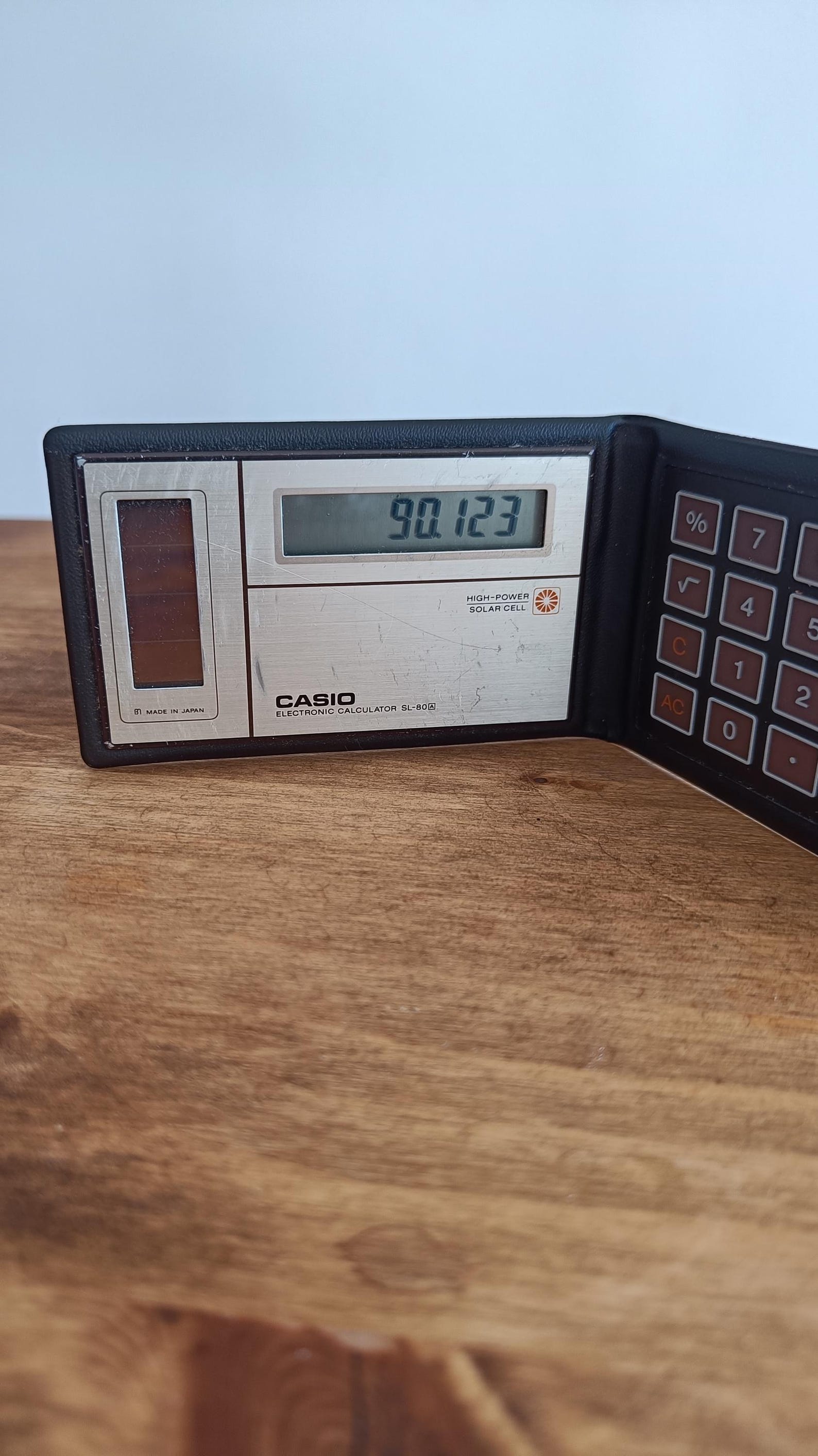 Vintage Casio SL80 Solar Powered Calculator - Etsy