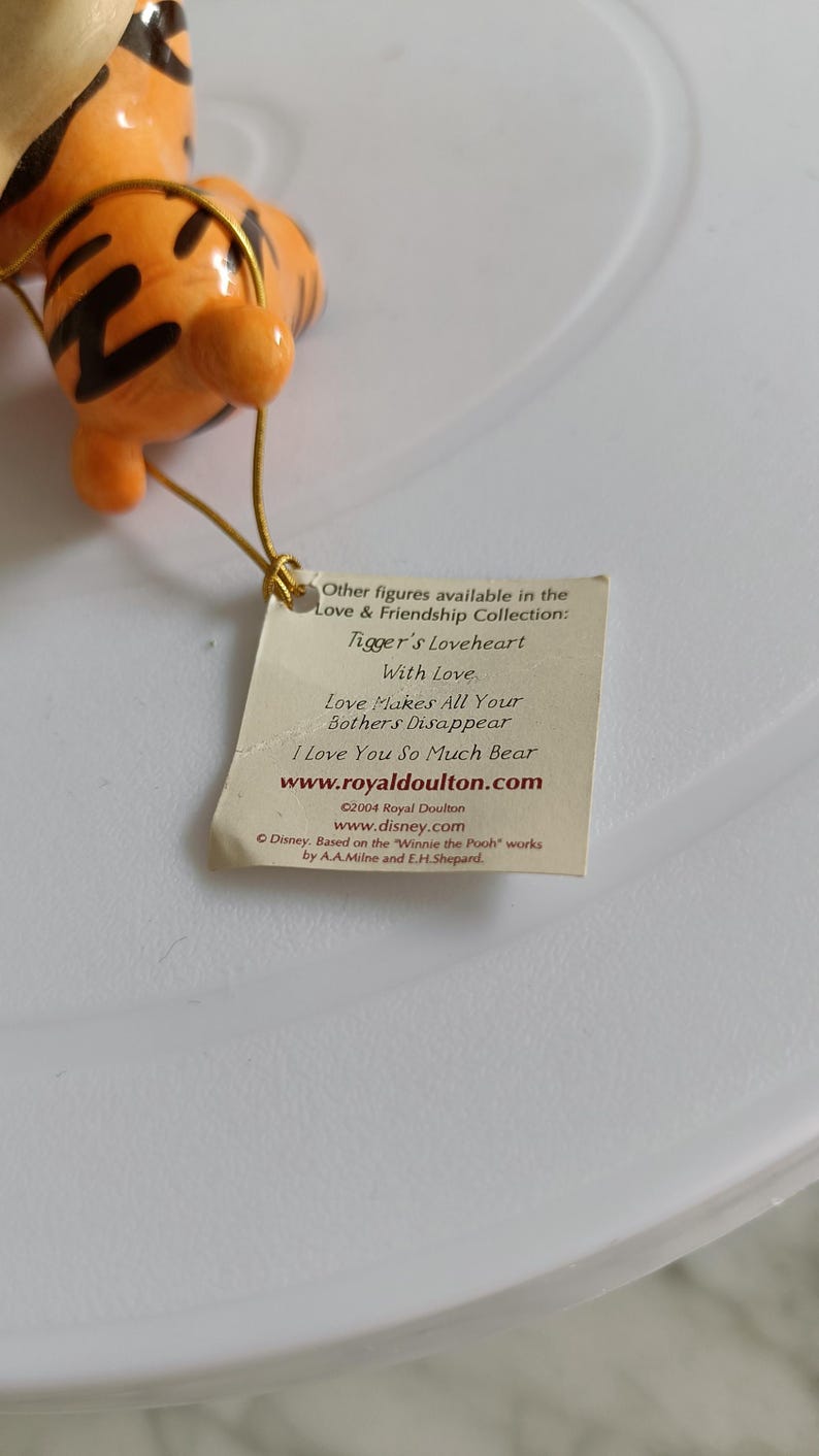 Vintage Royal Doulton ~ Tigger's Love Heart. Whinnie the Pooh. the Love ...