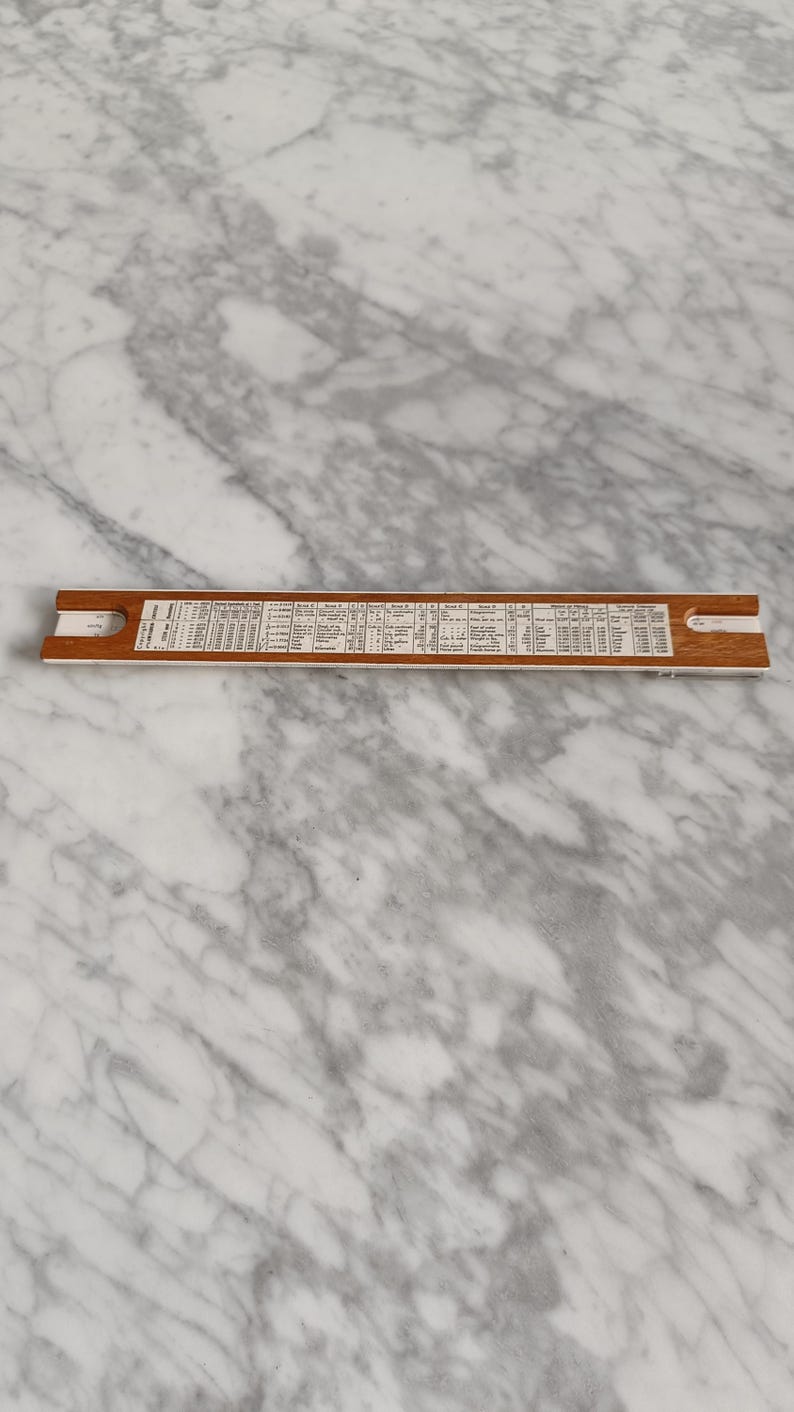 Antique A.W. Faber-castell 1/87 Rietz Slide Rule Made in Germany - Etsy