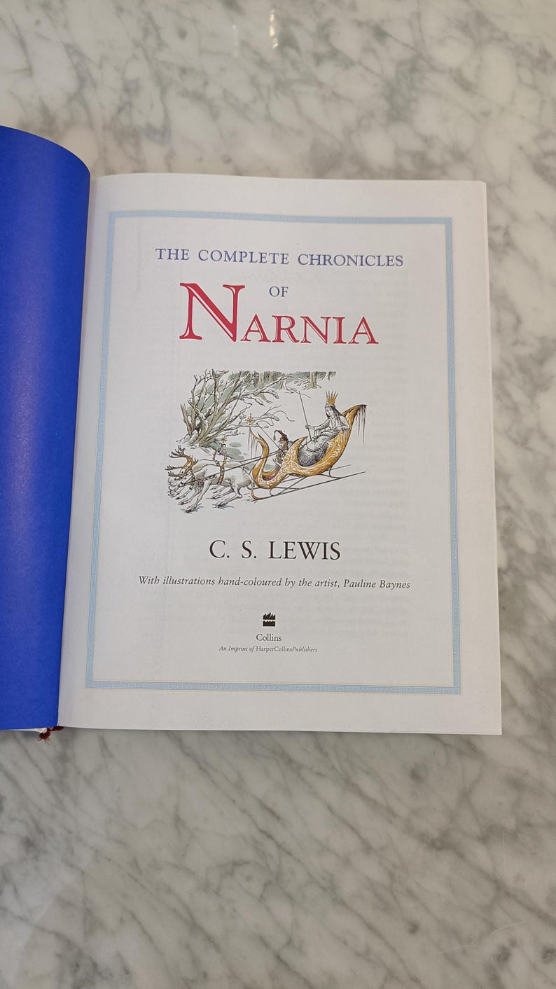 The Complete Chronicles of Narnia, C.S. Lewis, 1998 Illustrated Edition ...