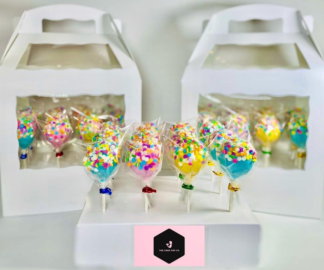 Birthday Cake Pops | Birthday Confetti Cake Pops | Birthday Gift Cake ...