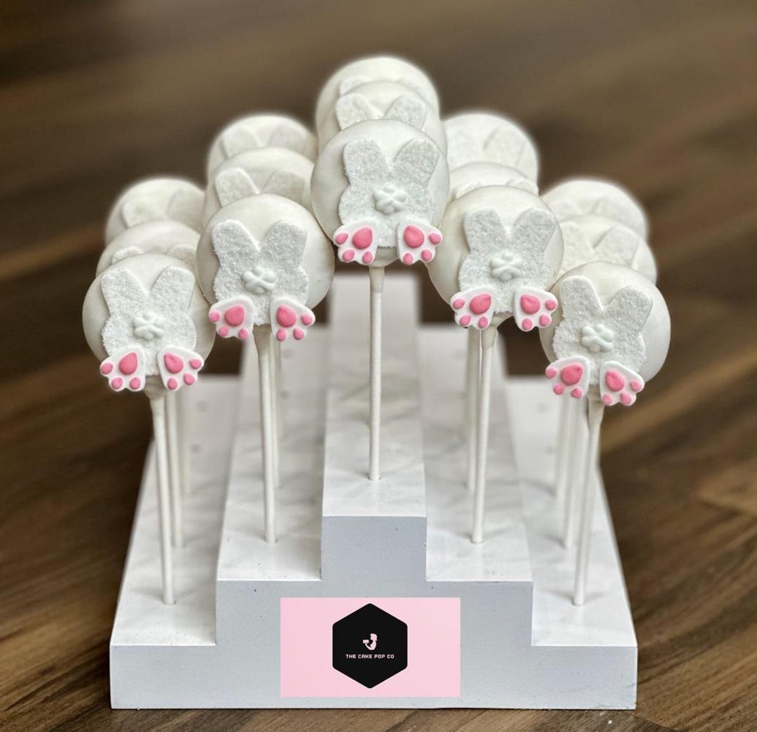 Bunny Bum Cake Pops | Bunny Tail Cake Pops | Easter Cake Pops | Easter ...