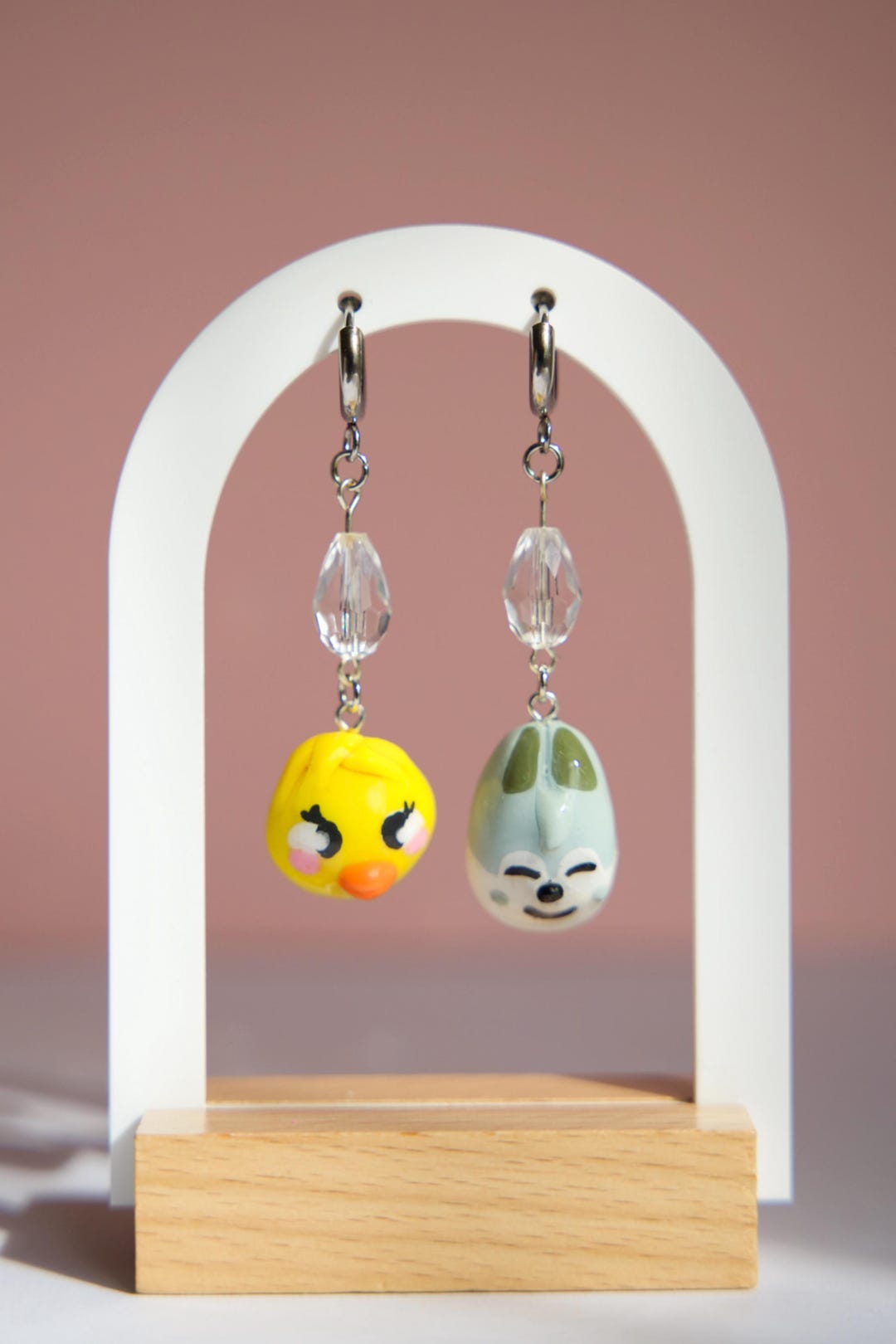 SKZOO Wolf & Chick Figurine Earrings – Handmade K-pop Inspired Fan Art ...