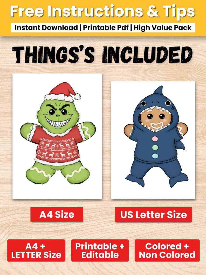 Mega Bundle Disguise a Gingerbread Man, Christmas Disguise, Christmas ...
