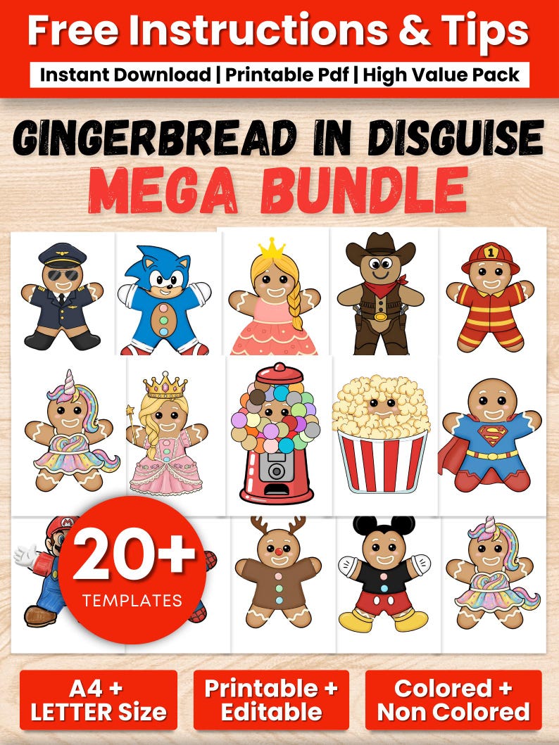 Disguise a Gingerbread Man, Christmas Disguise, Gingerbread Man in ...