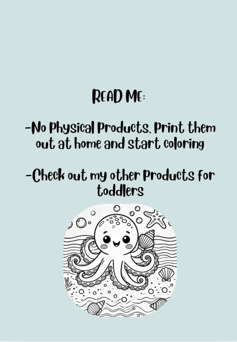 Ocean Life Coloring Book for Kids – 10-page Printable PDF With Whales ...