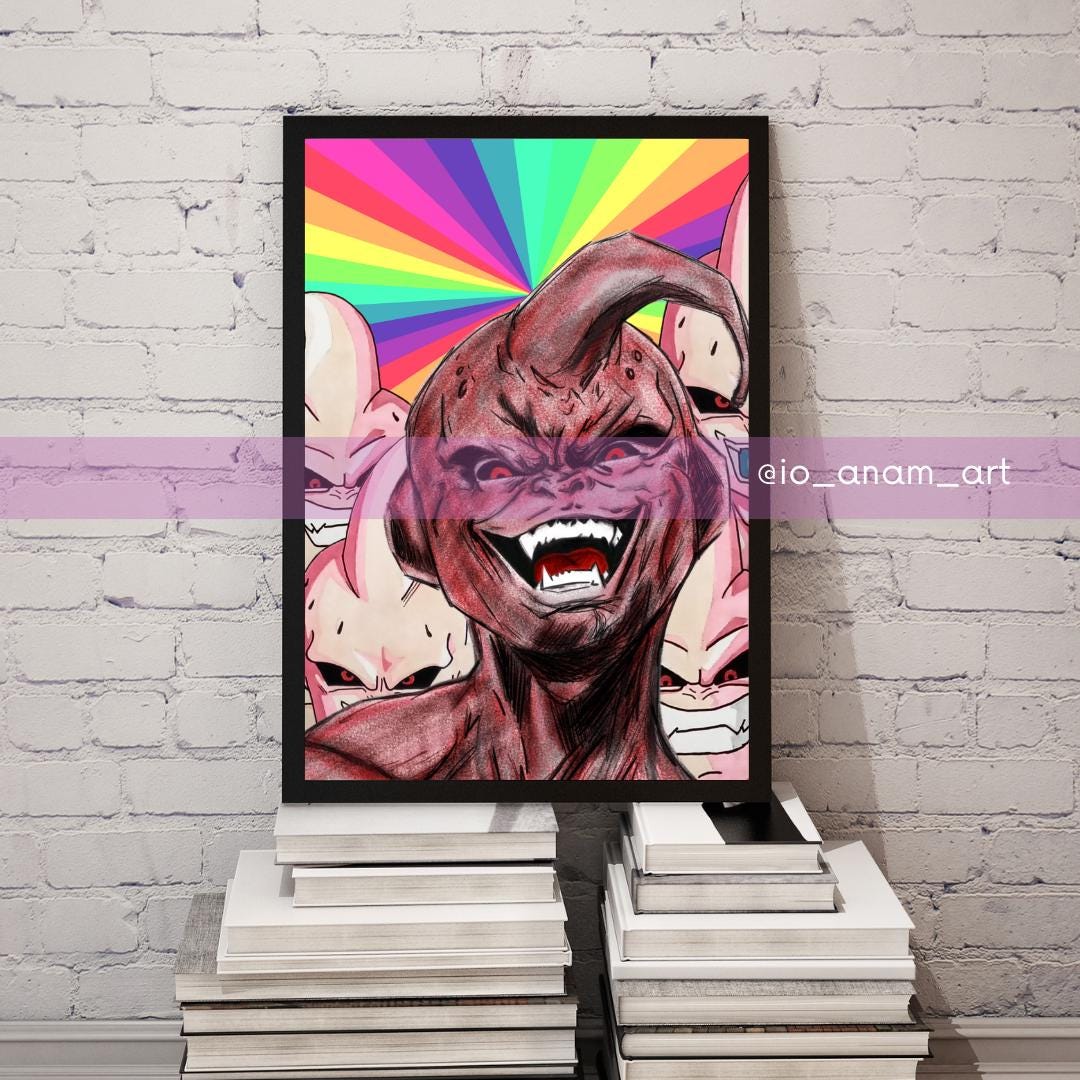 Exclusive Digital Fan Art of Majin Buu Dragon Ball A3 Format - Etsy
