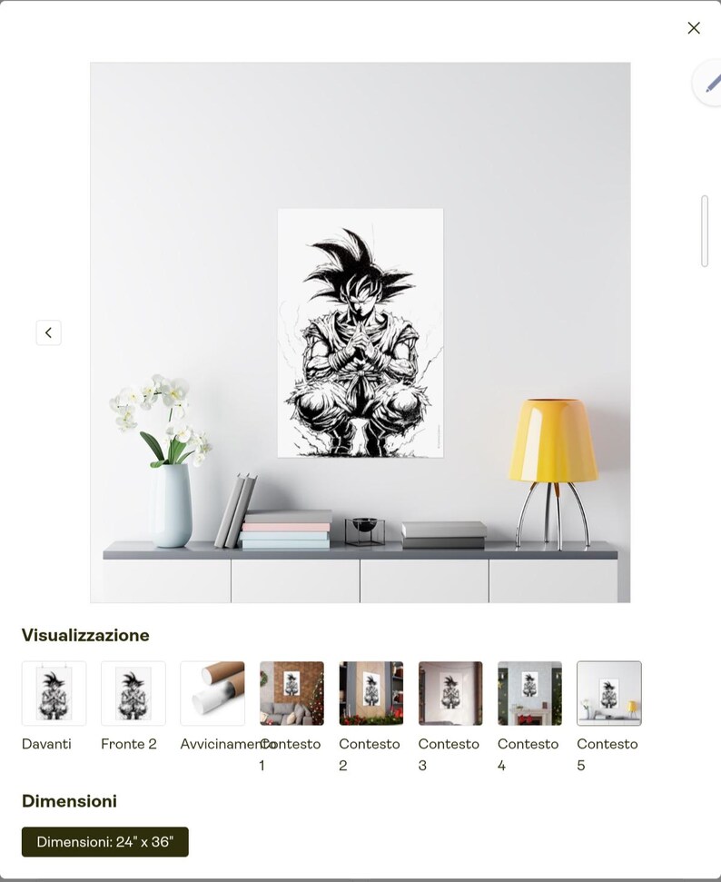 Goku Vertical Poster, Dragonball Matte Wall Art Print, Anime Home Decor ...