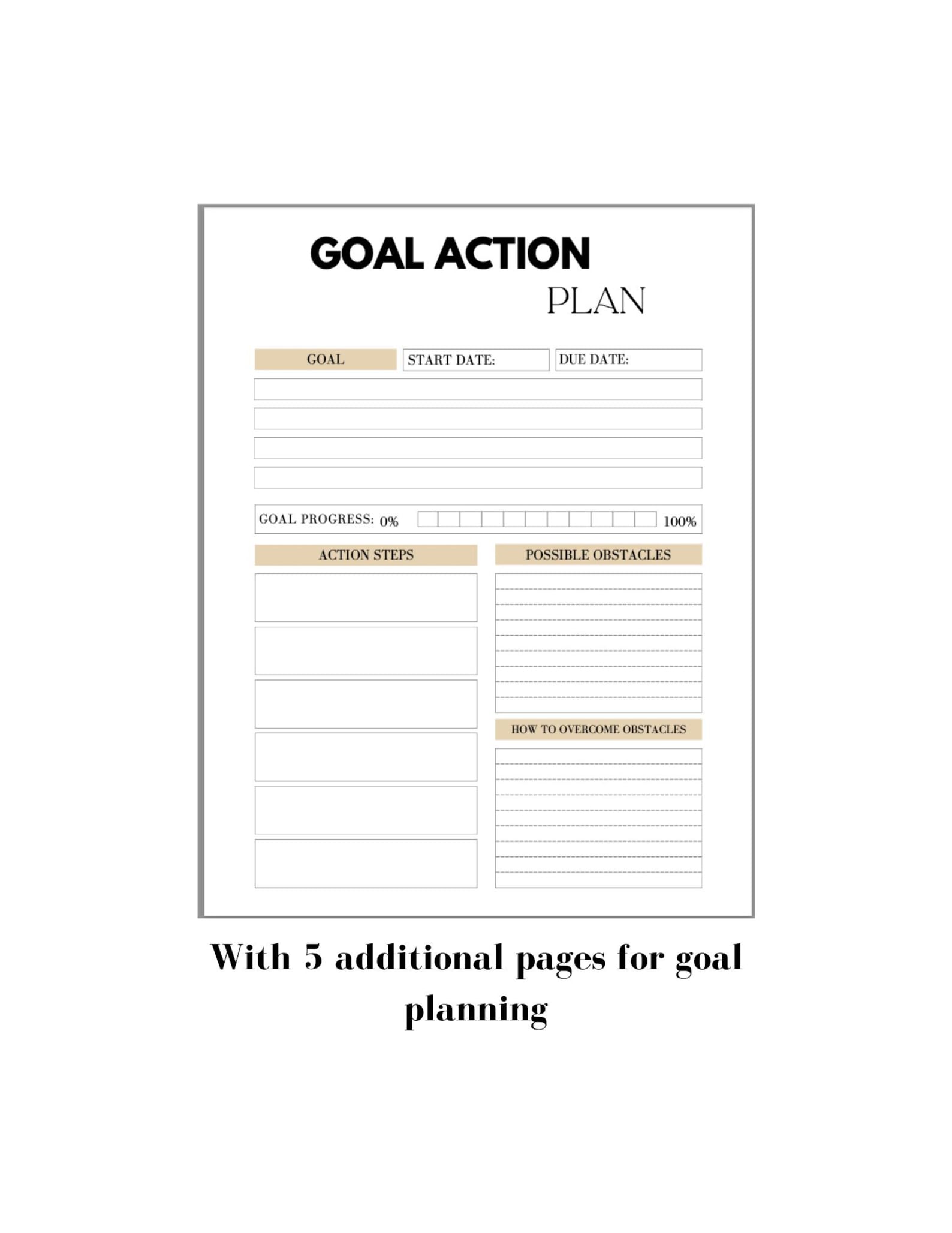 2025 Goal Planner Template, Printable, PDF Download - Etsy