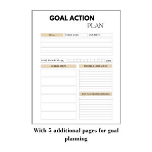 2025 Goal Planner Template, Printable, PDF Download - Etsy