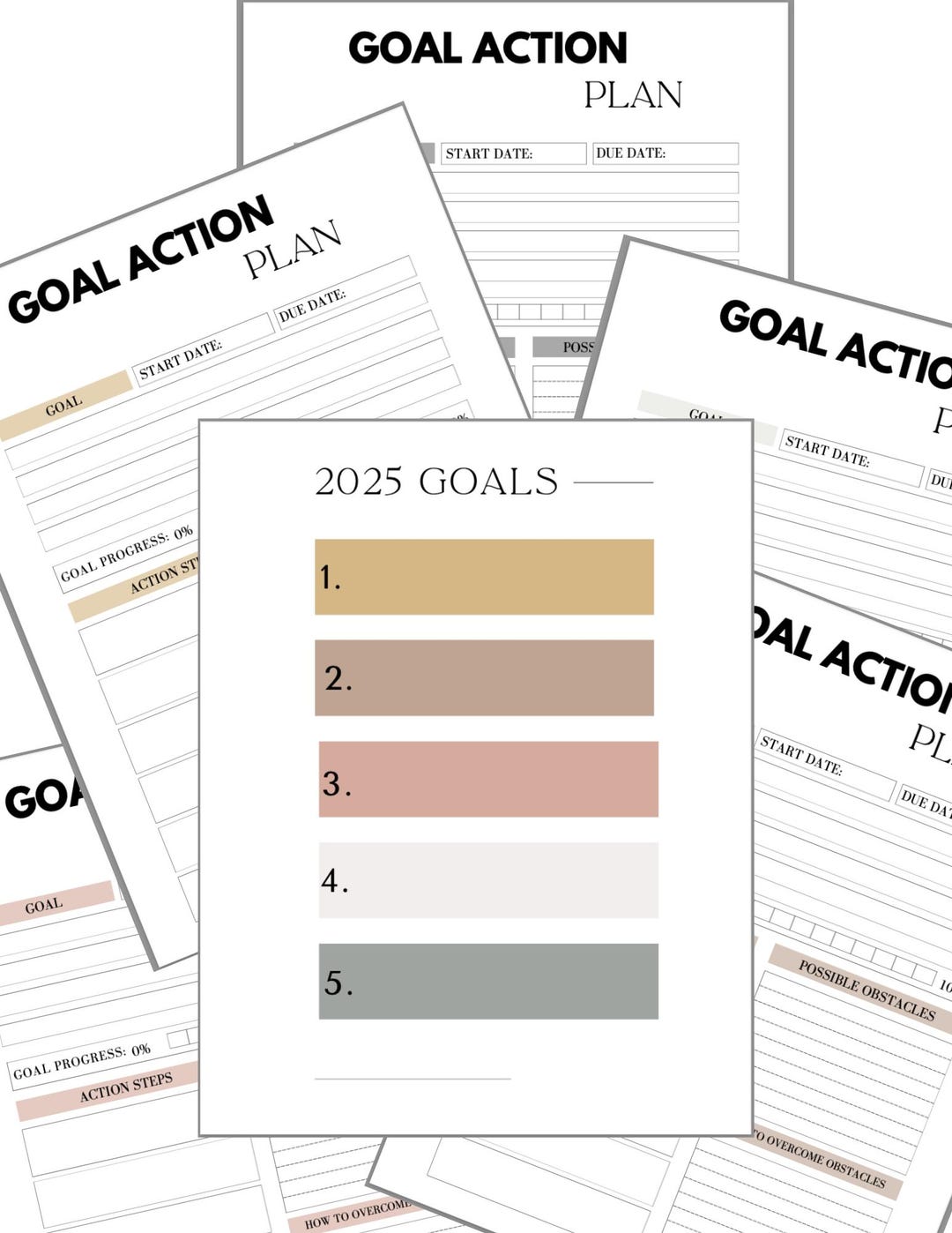 2025 Goal Planner Template, Printable, PDF Download - Etsy